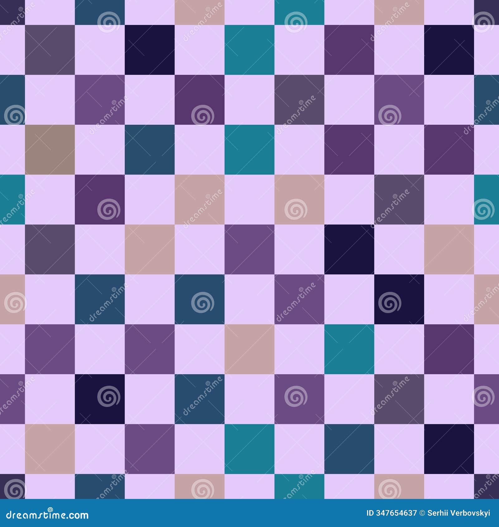Seamless Pattern of Colored Checkerboard Squares for Prints Stock ...