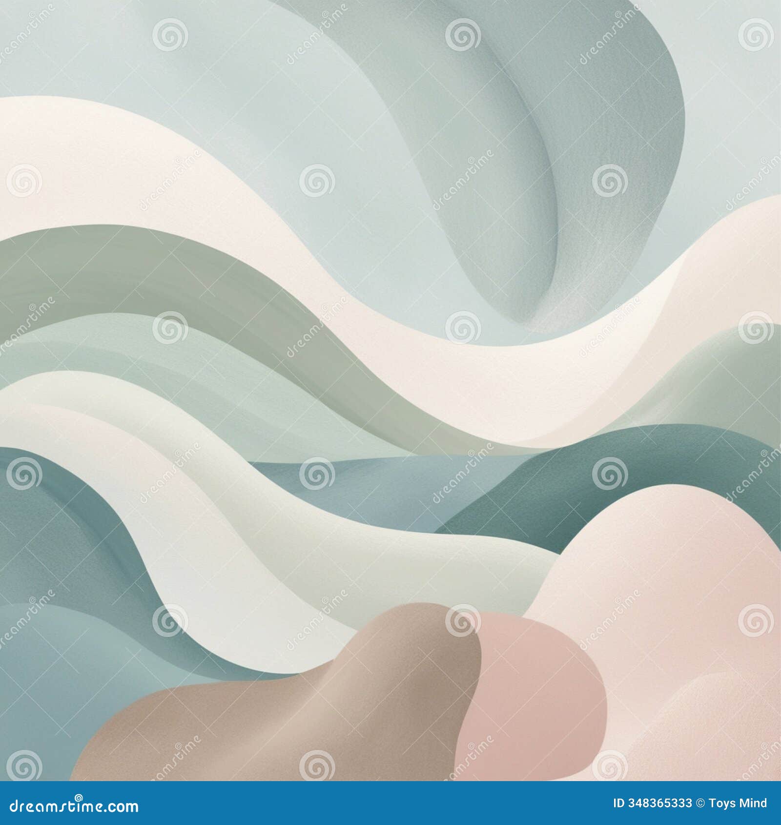 A Gentle Abstract Design Featuring Smooth, Flowing Shapes. Stock ...