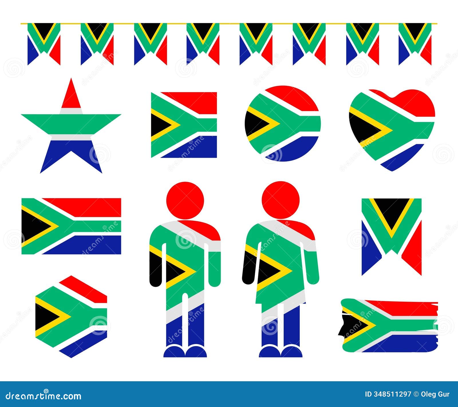 Republic of South Africa Logo. Flag Republic of South Africa Set Stock ...