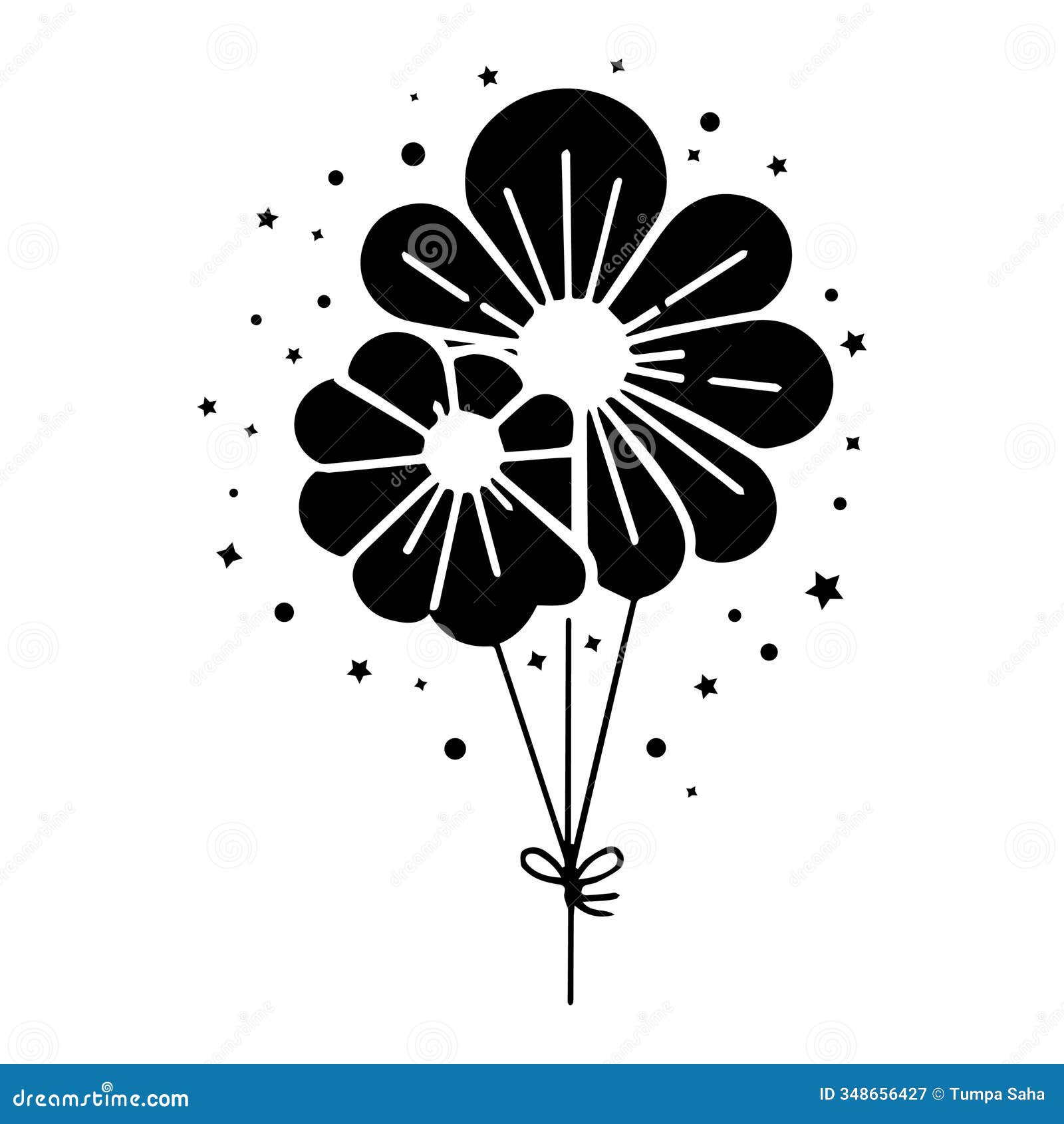 Best Balloon Bloom Design for Printable Wall Art Projects Stock ...