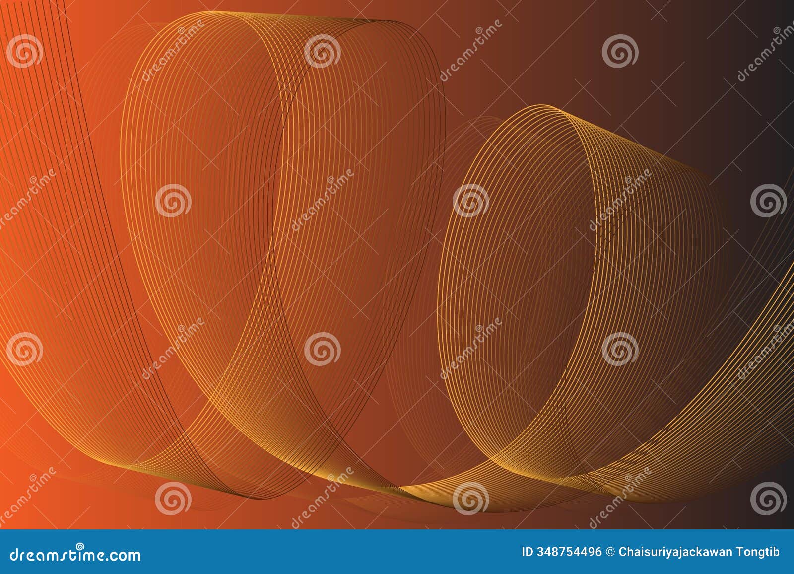 Abstrack Wave Line Art Background With Geometric Shapes, Waves And ...