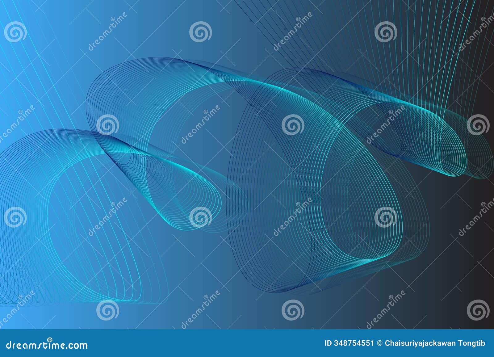 Abstrack Wave Line Art Background with Geometric Shapes, Waves and ...