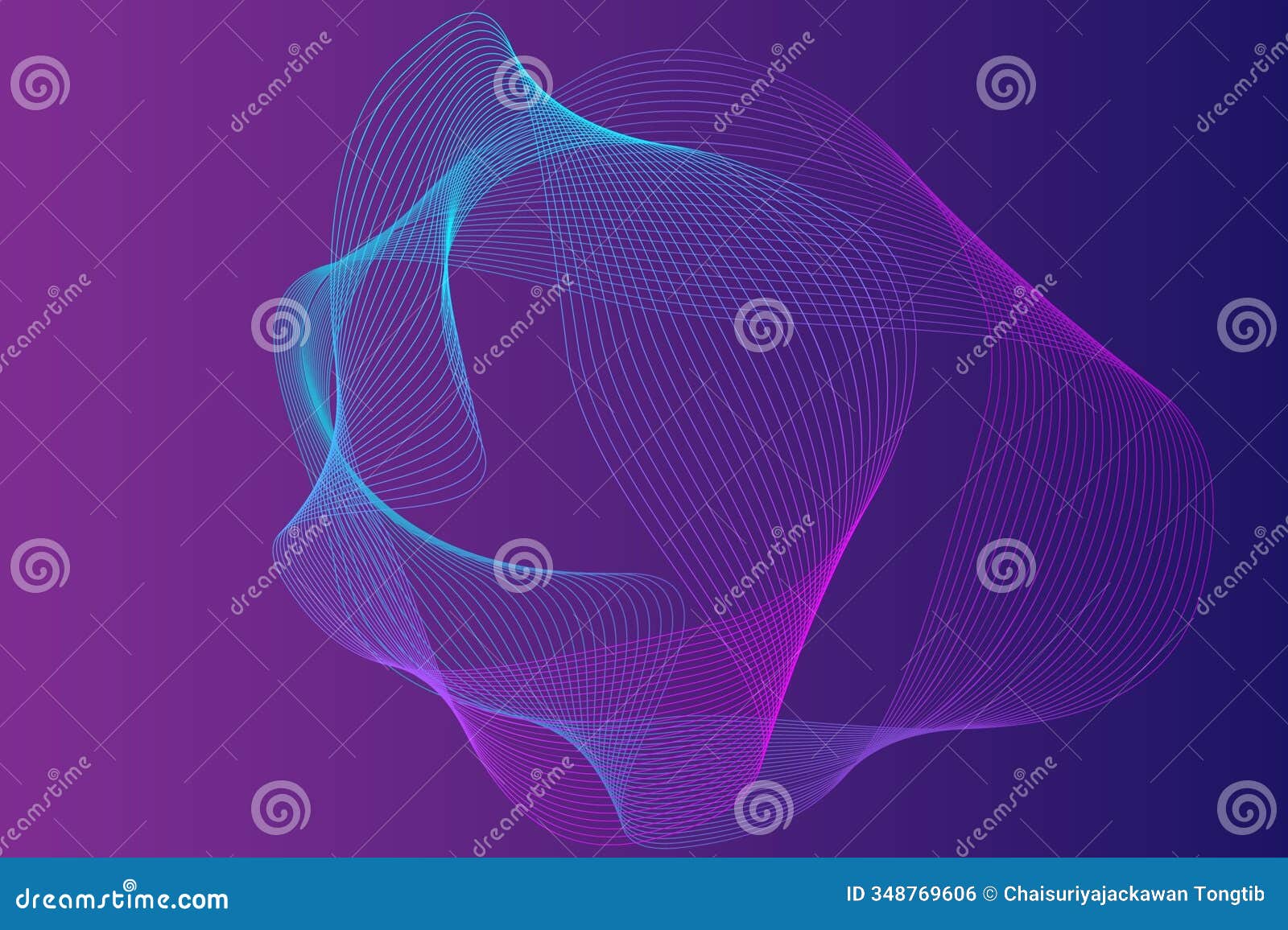 Abstrack Wave Line Art Background with Geometric Shapes, Waves and ...