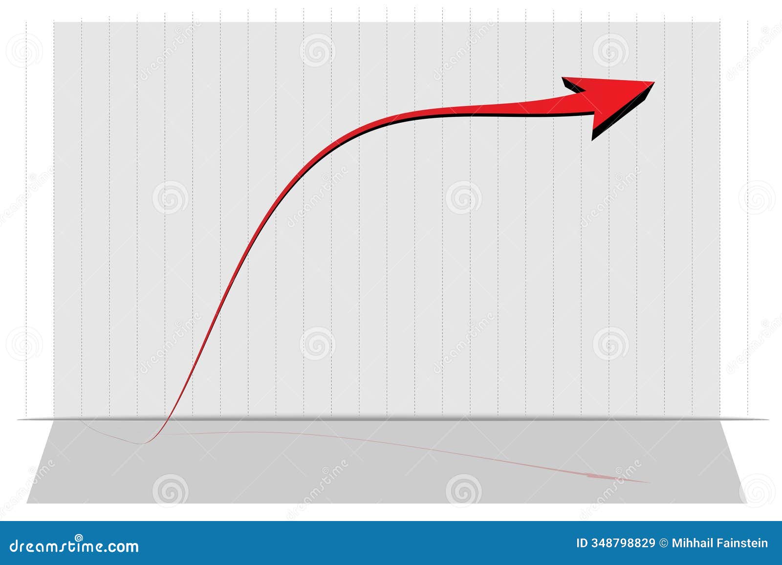 Graph showing rise stock illustration. Illustration of financial ...