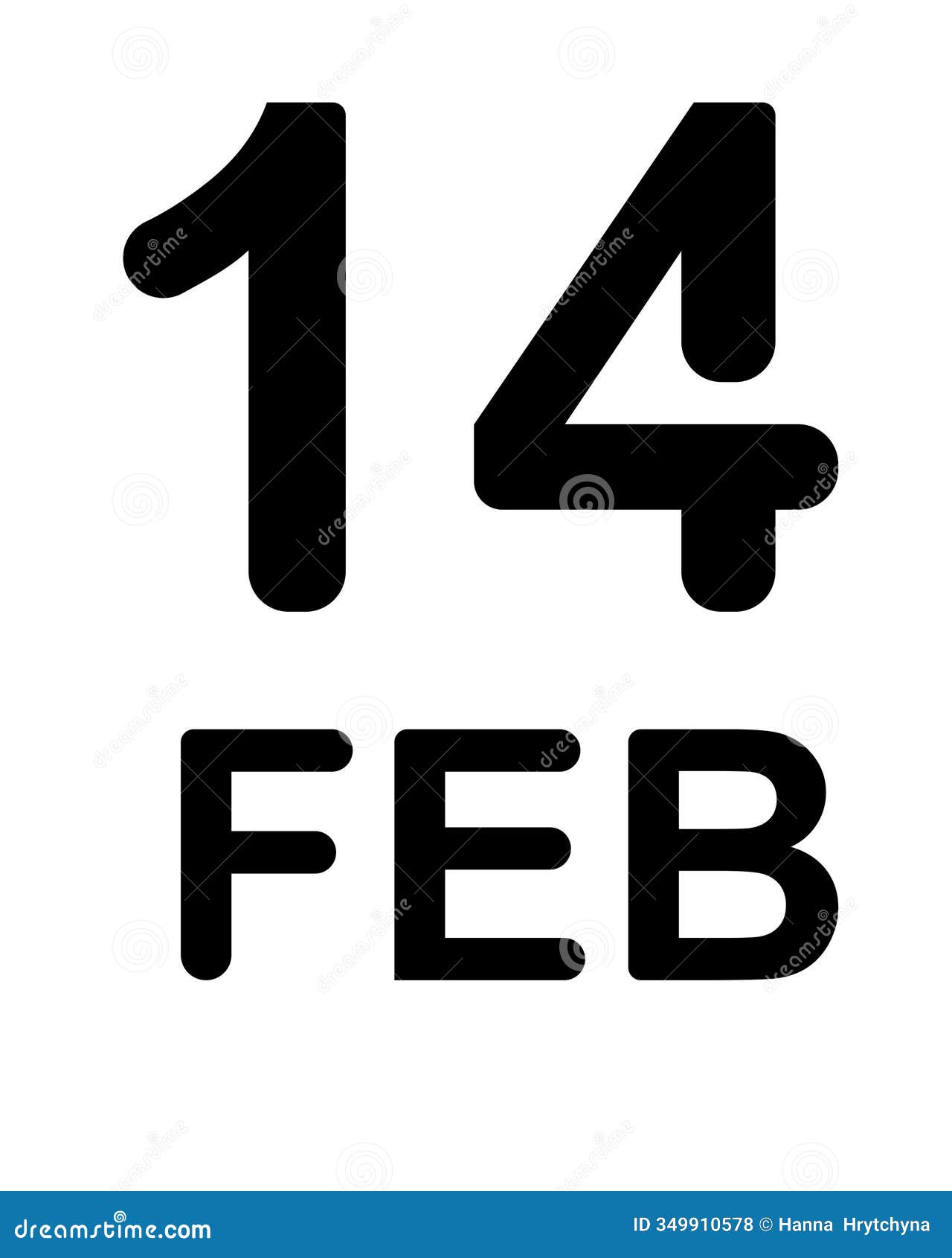 Stencil 14 February Valentine S Day - Vector Silhouette Picture. Stock ...