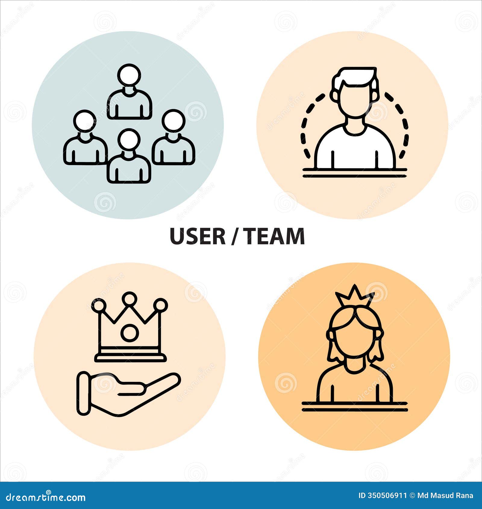 Web User Team Icons Set Vector File Stock Vector - Illustration of ...