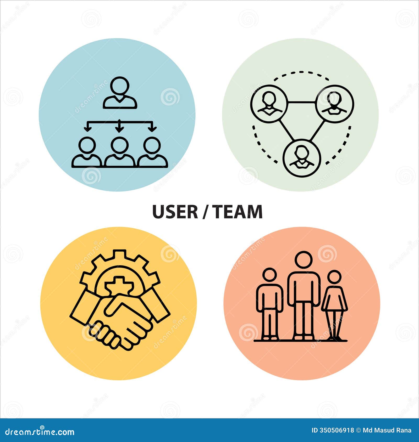 Web User Team Icons Set Vector File Stock Vector - Illustration of ...