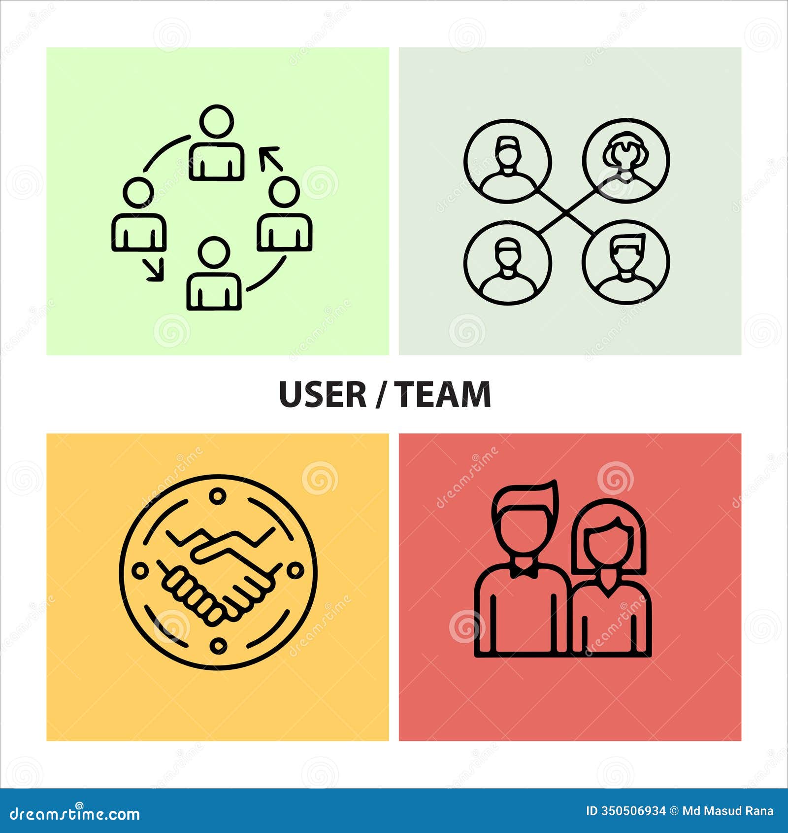 Web User Team Icons Set Vector File Stock Vector - Illustration of ...