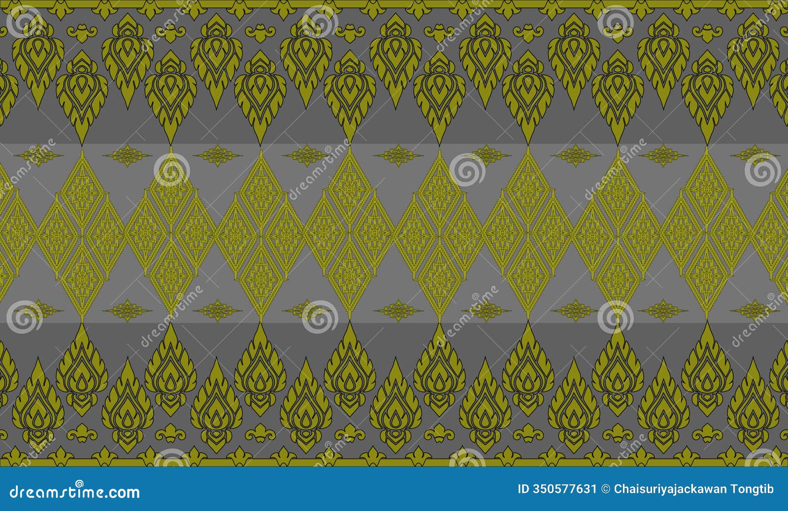 Abstract Traditional Geometric Fabric Pattern Ornate Elements with ...