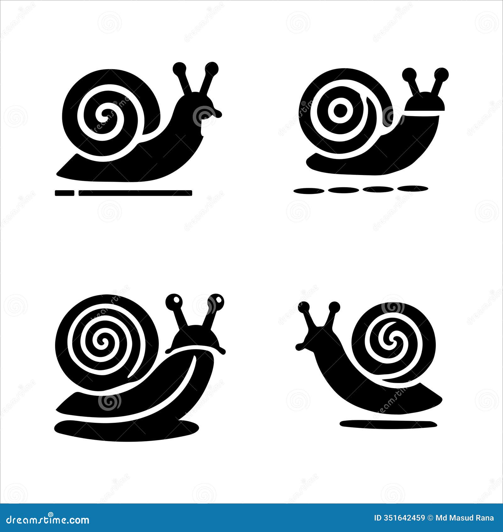 Snails Silhouette, Snails Vectors, Sea Snail Vectors, Sea Snail ...