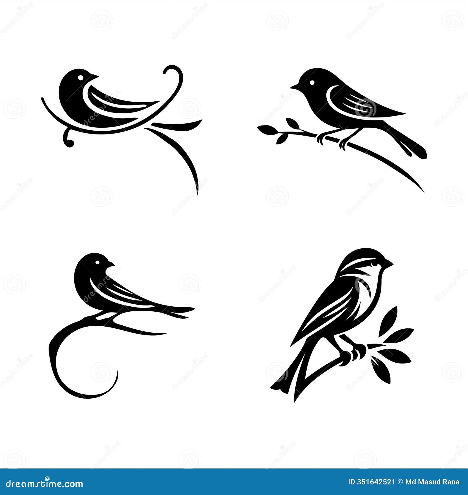 Color The Bird Drawing Illustration. Coloring Book For Kids. Bird ...