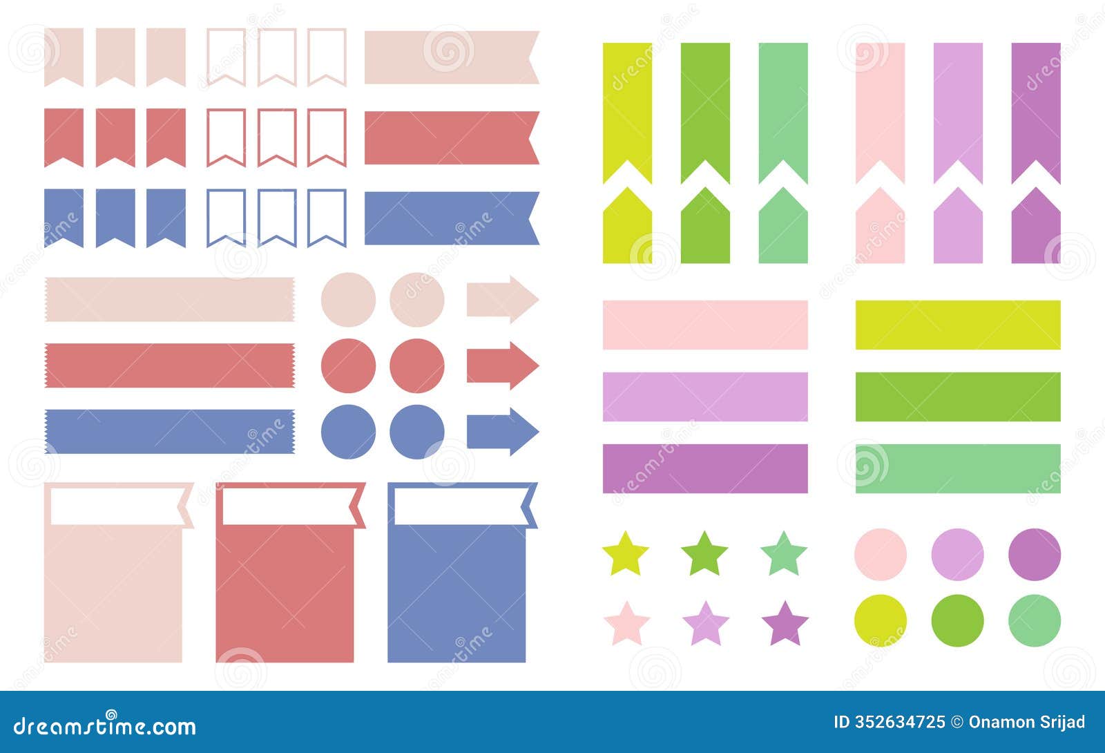 Set of Planner Stickers.Planners and Weekly Days Label. Bullet Journal ...