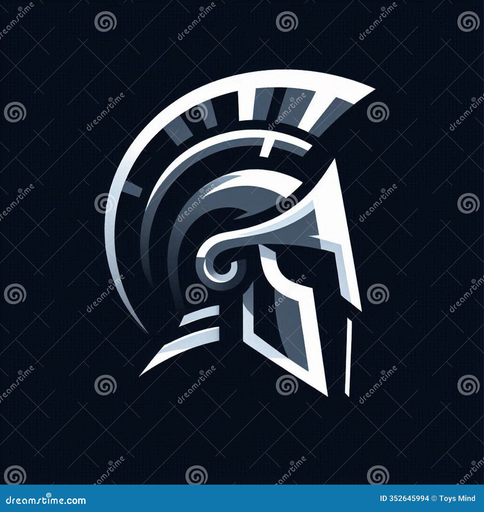 Modern Warrior Mask Logo Design Stock Illustration - Illustration of ...