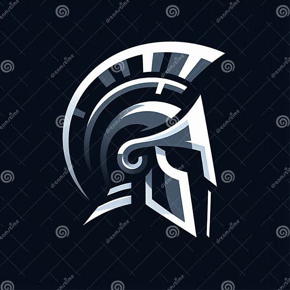 Modern Warrior Mask Logo Design Stock Illustration - Illustration of ...