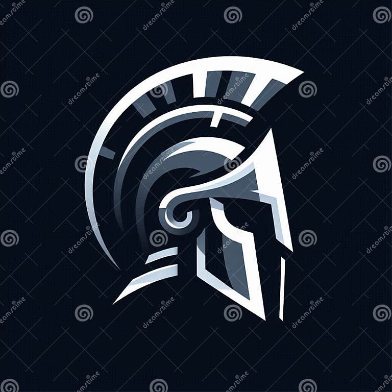 Modern Warrior Mask Logo Design Stock Illustration - Illustration of ...