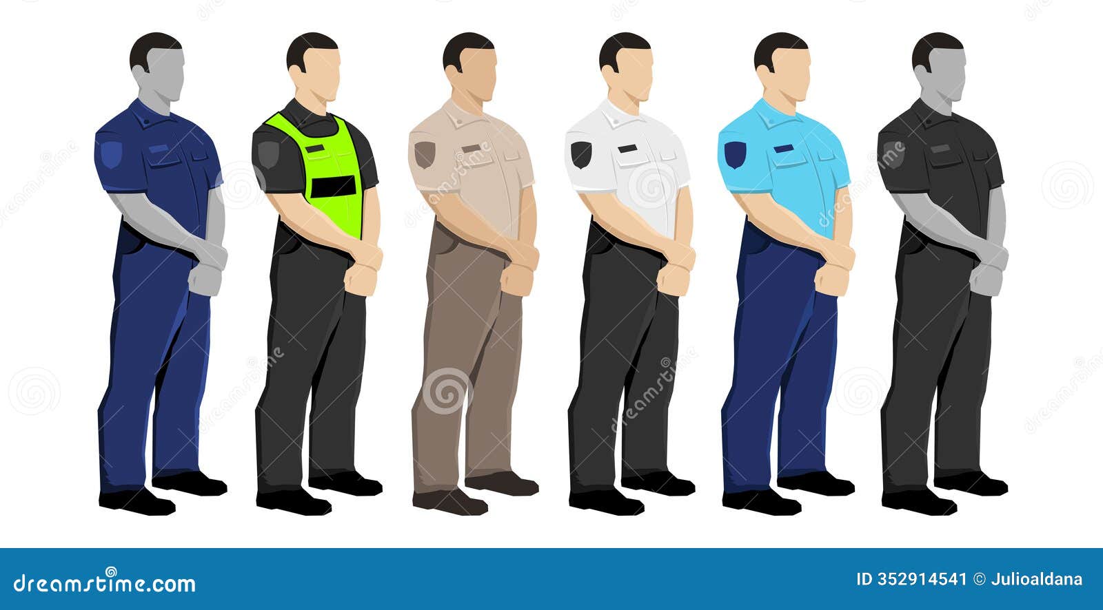 Police Security Guard, Variety of Uniformed Security Elements To ...