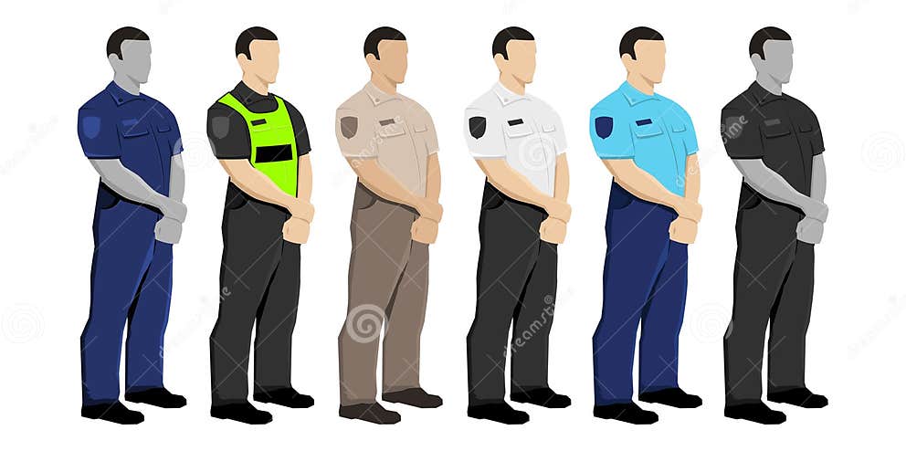 Police Security Guard, Variety of Uniformed Security Elements To ...