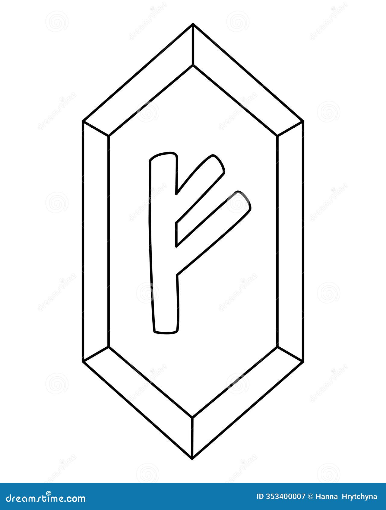 The Rune of the Elder Futhark, a Magical Sign Symbolizing Prosperity ...