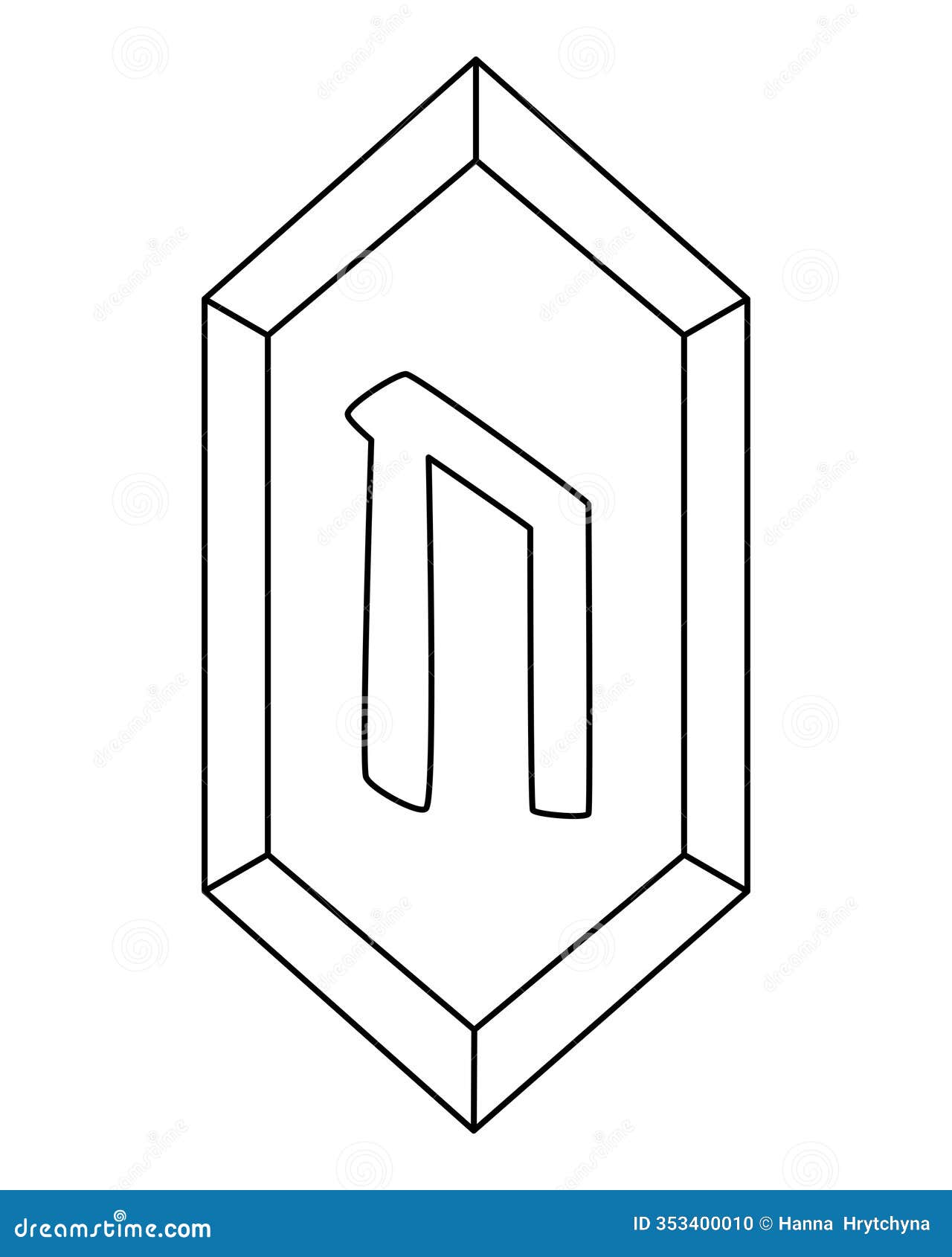 Ur Rune of the Elder Futhark, a Magical Sign Symbolizing Fire, Strength ...