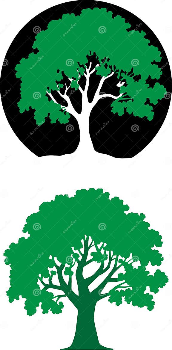 Artistic Green Tree Print for Home Walls, Vector Tree Graphic for ...