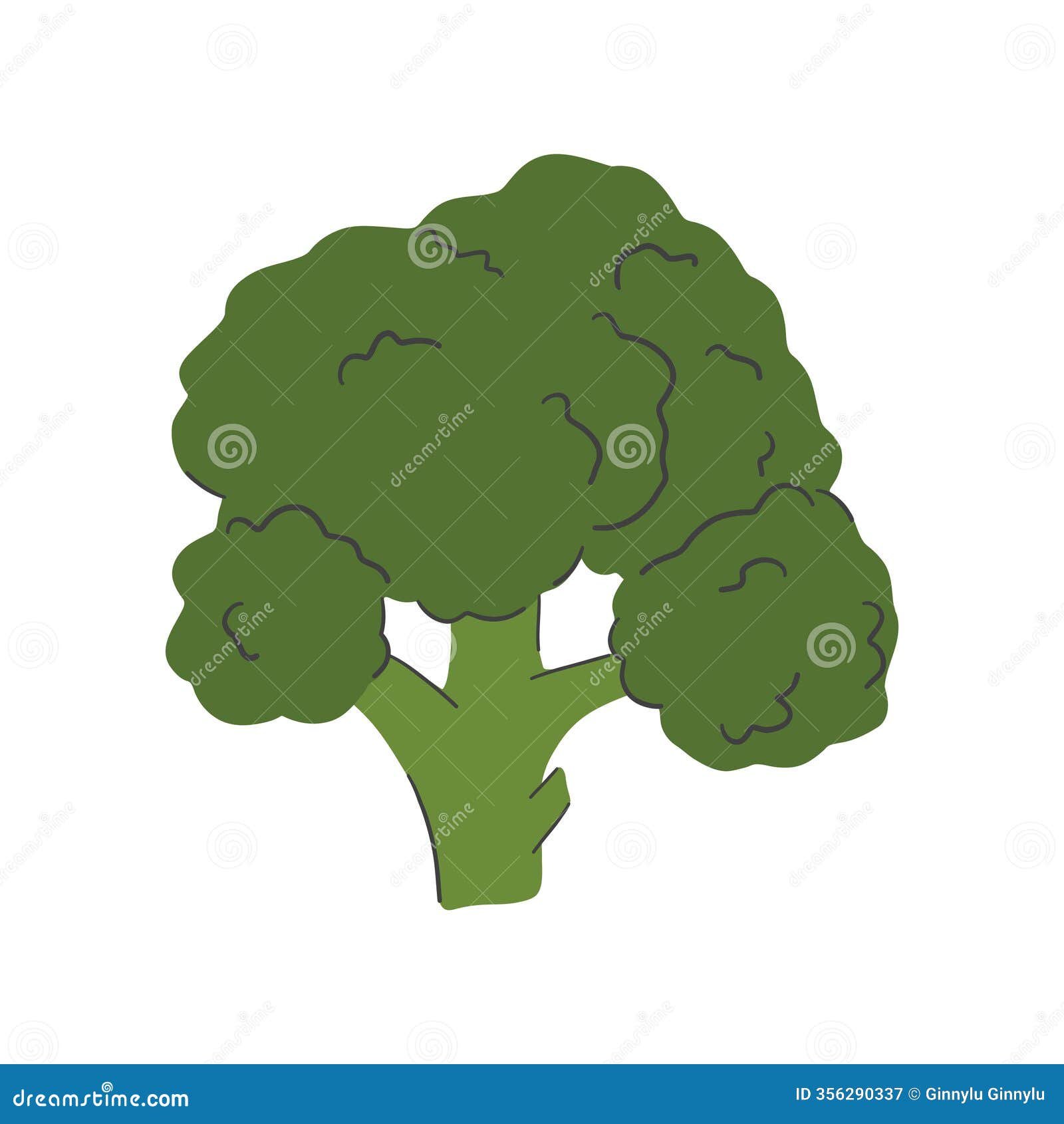 Broccoli Vegetable Icon. Vegetable Healthy and Organic Food Theme Stock ...