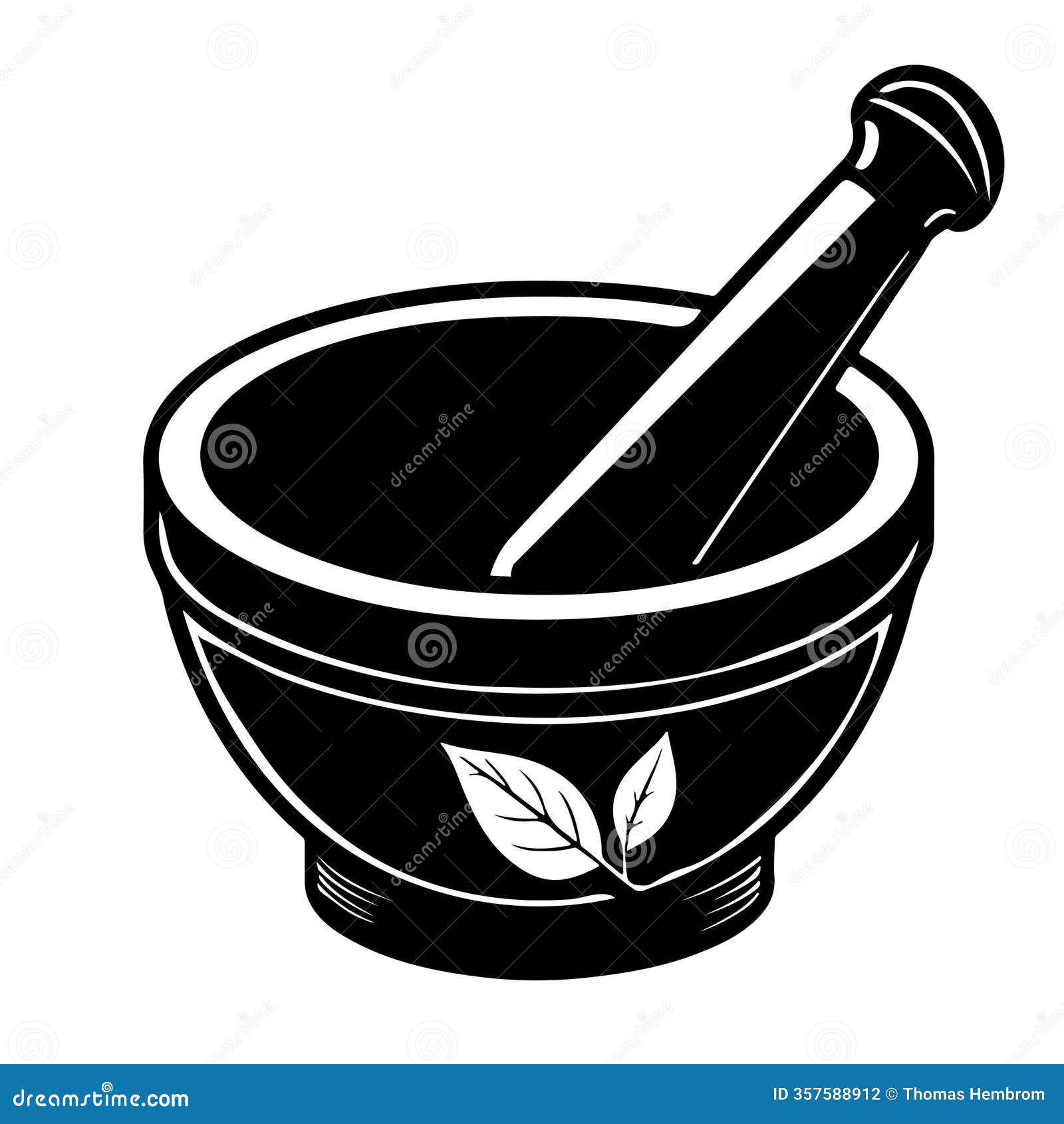 Pestle Design Silhouette Vector Art Work . Stock Illustration ...