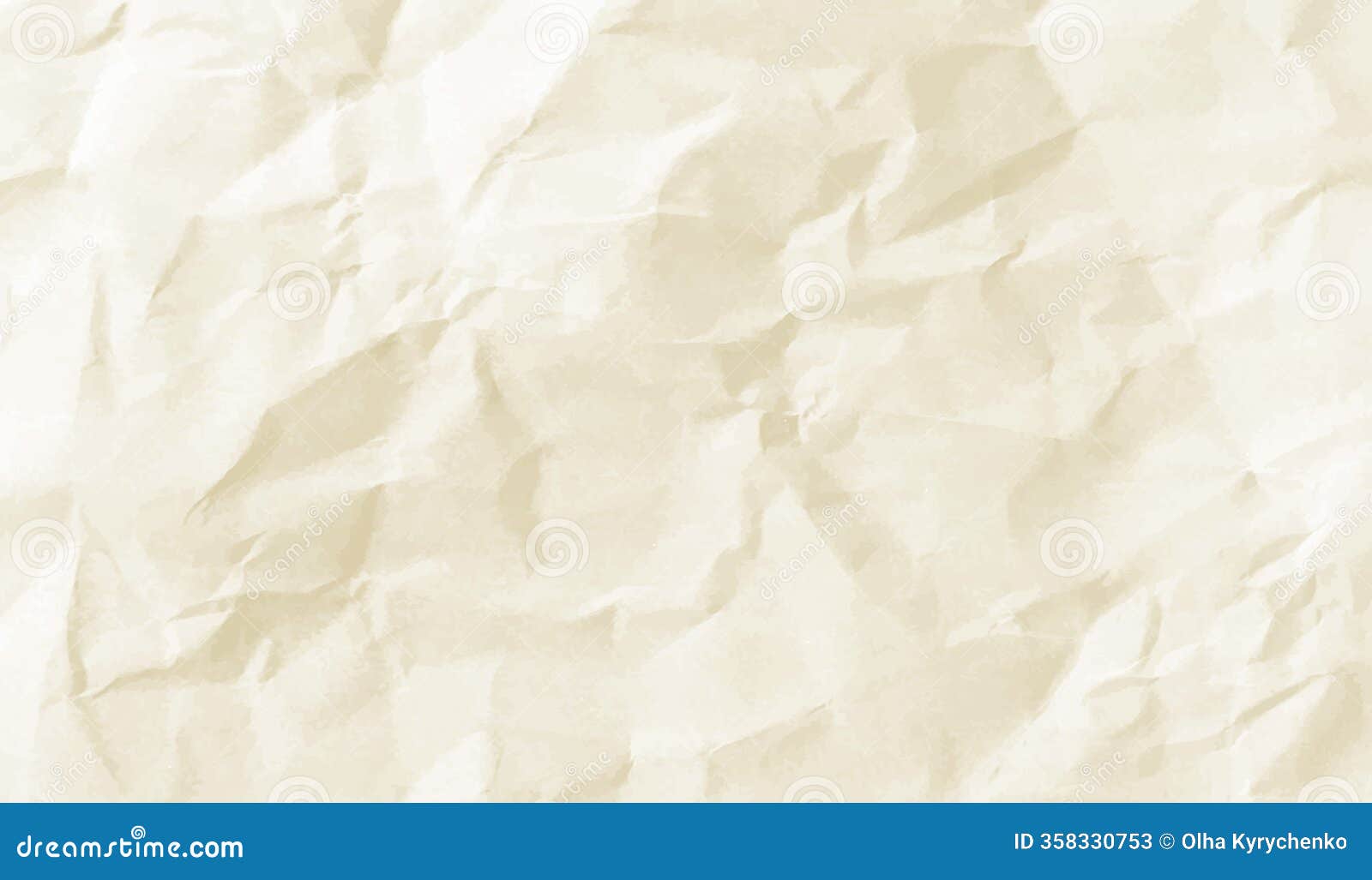 Wrinkled Creased Paper Page, Blank Sheet Vector Illustration ...