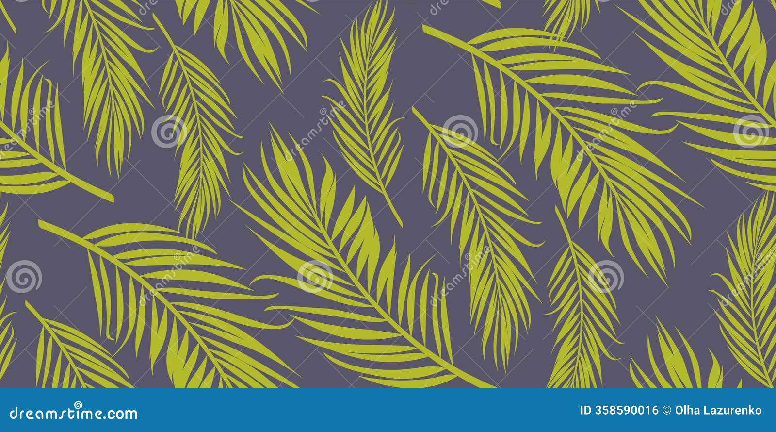 Trendy Seamless Vector Pattern with Color-block Palm Leaves. Background ...