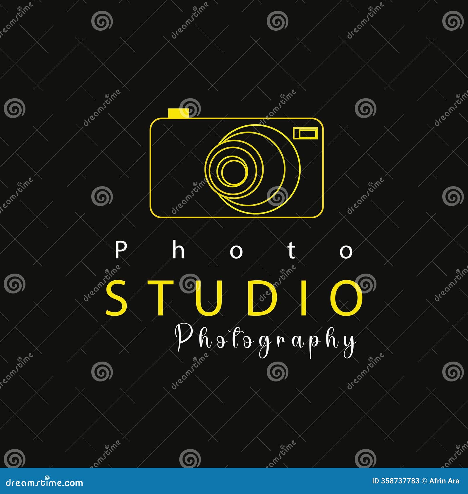 Elegant Logo Design with Camera Icon for Photography and Videography ...