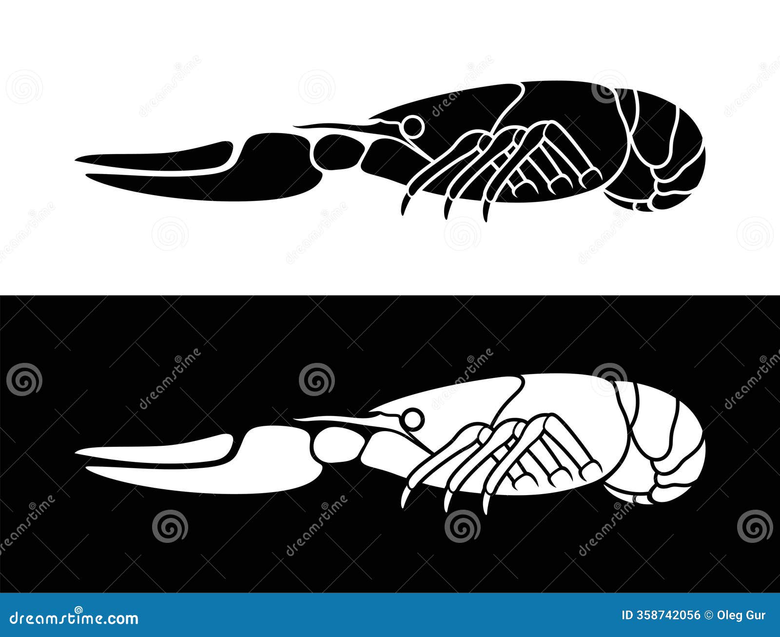 Crayfish Logo. Isolated Crayfish on White Background Stock Illustration ...