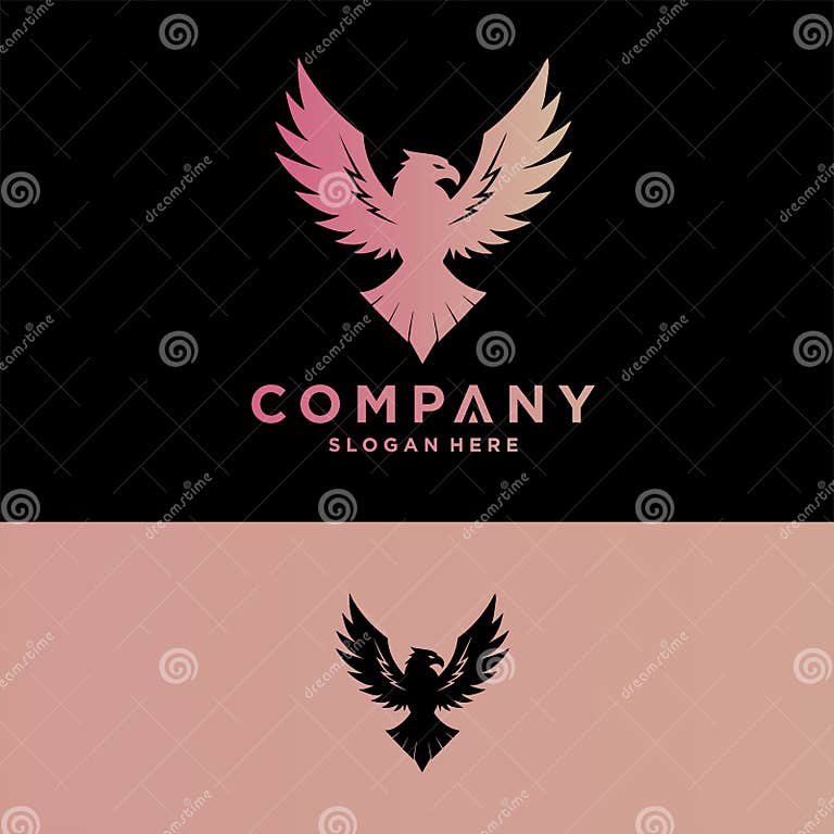 Eagle Symbol Initial Letter Design Monogram Abstract Style Logo Stock ...