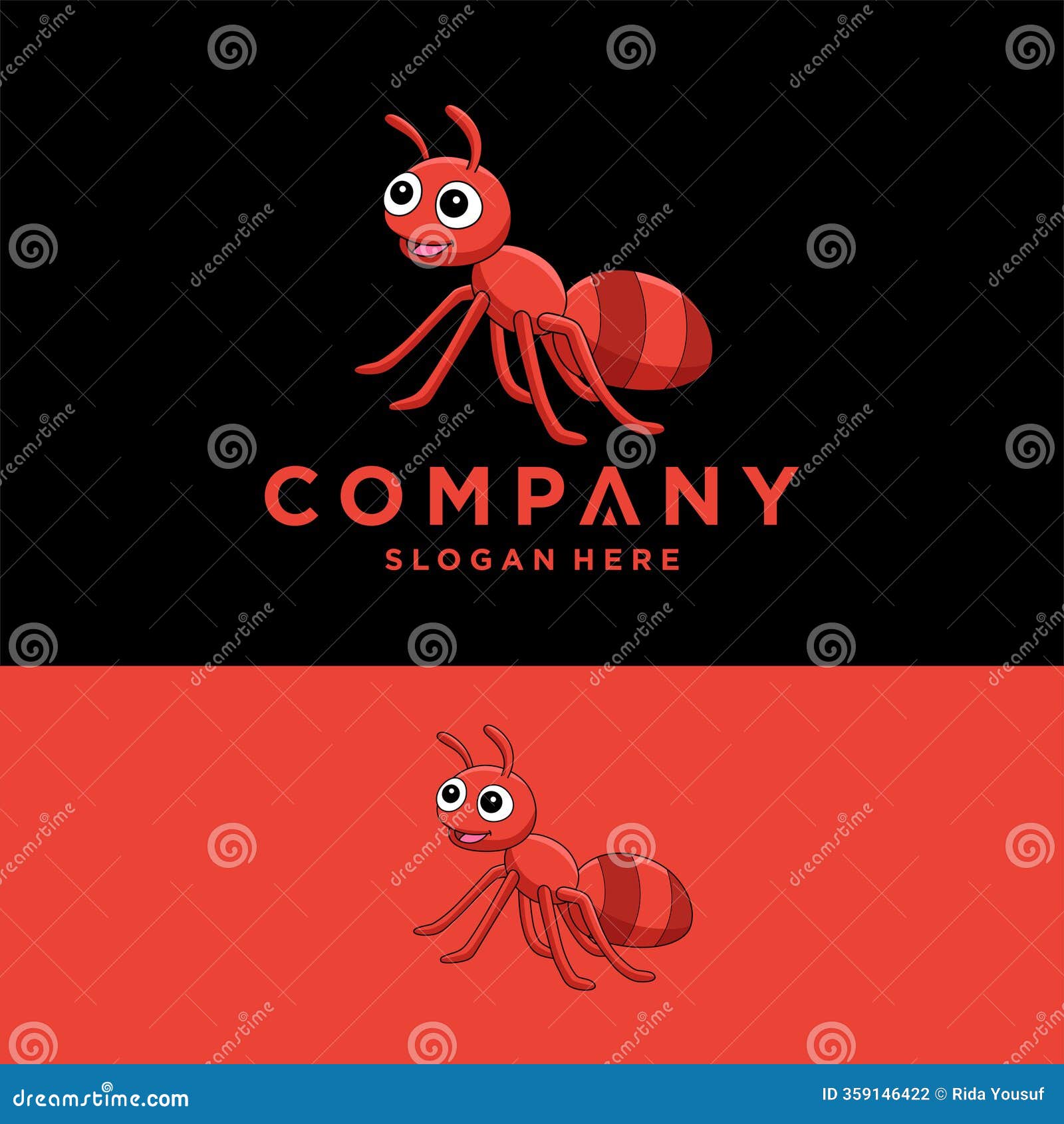 Ant Symbol Initial Letter Design Monogram Abstract Logo Stock Vector ...
