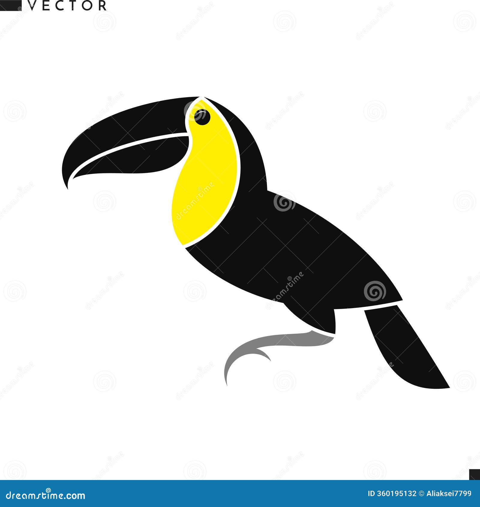 Toucan Vector. Tropical Bird Stock Illustration - Illustration of ...