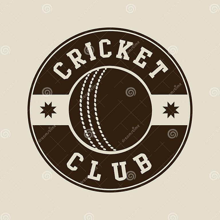 Cricket Round Seal, Vector Illustration Web Stamp Stock Illustration ...