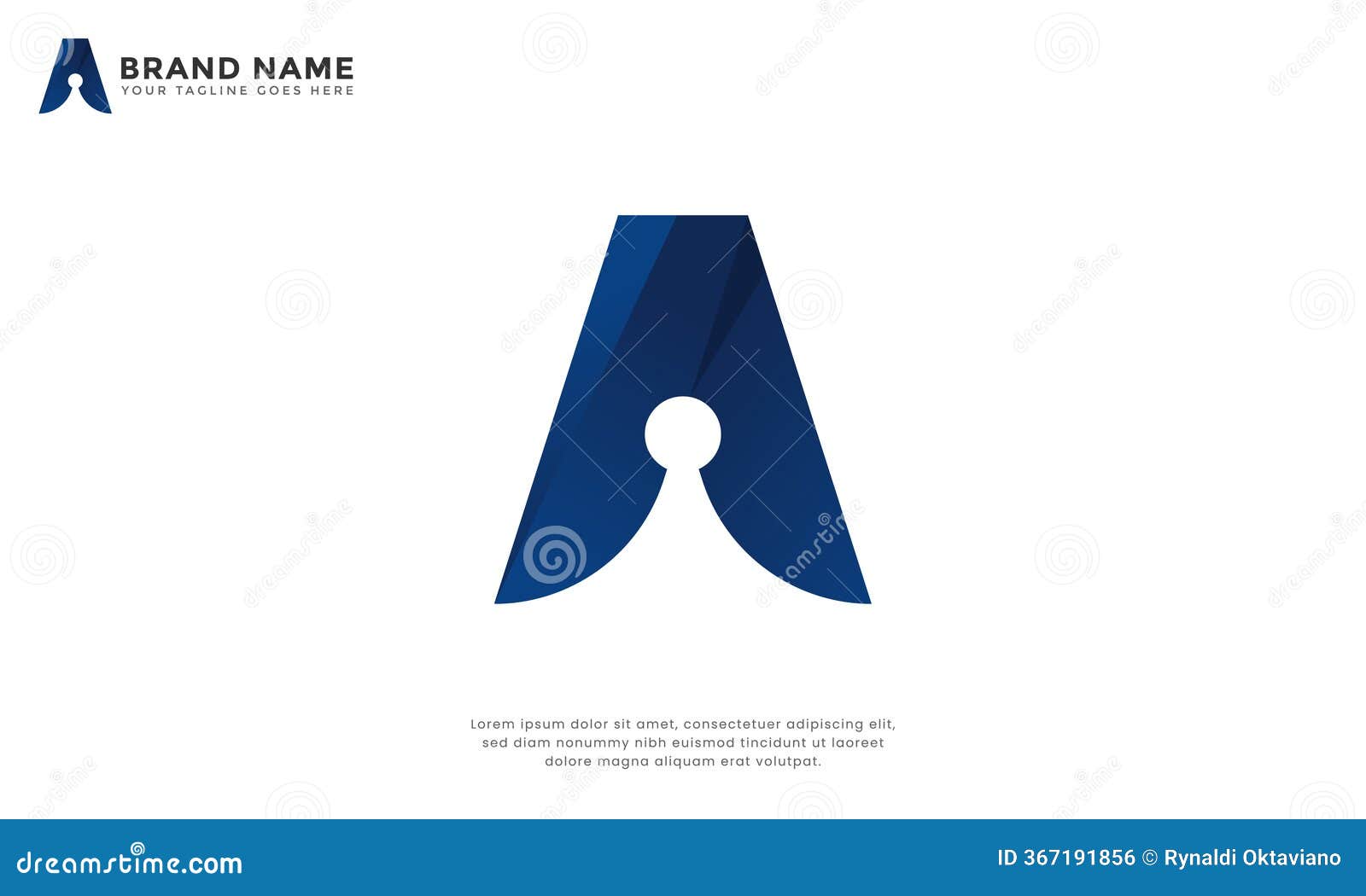 Letter M Keyhole Logo Design Vector Illustration | CartoonDealer.com ...