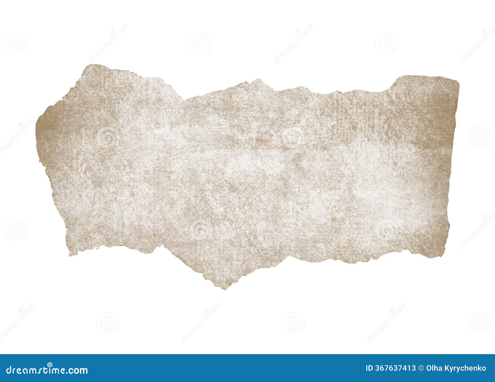 Torn Vintage Paper Set Of Four Pieces For Collage. Beige Shapes Of ...