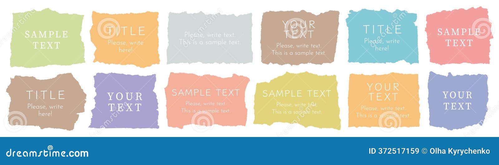 Scrap Of Torn Red Paper With Shadow. Damaged Cardboard Borders. Vector ...