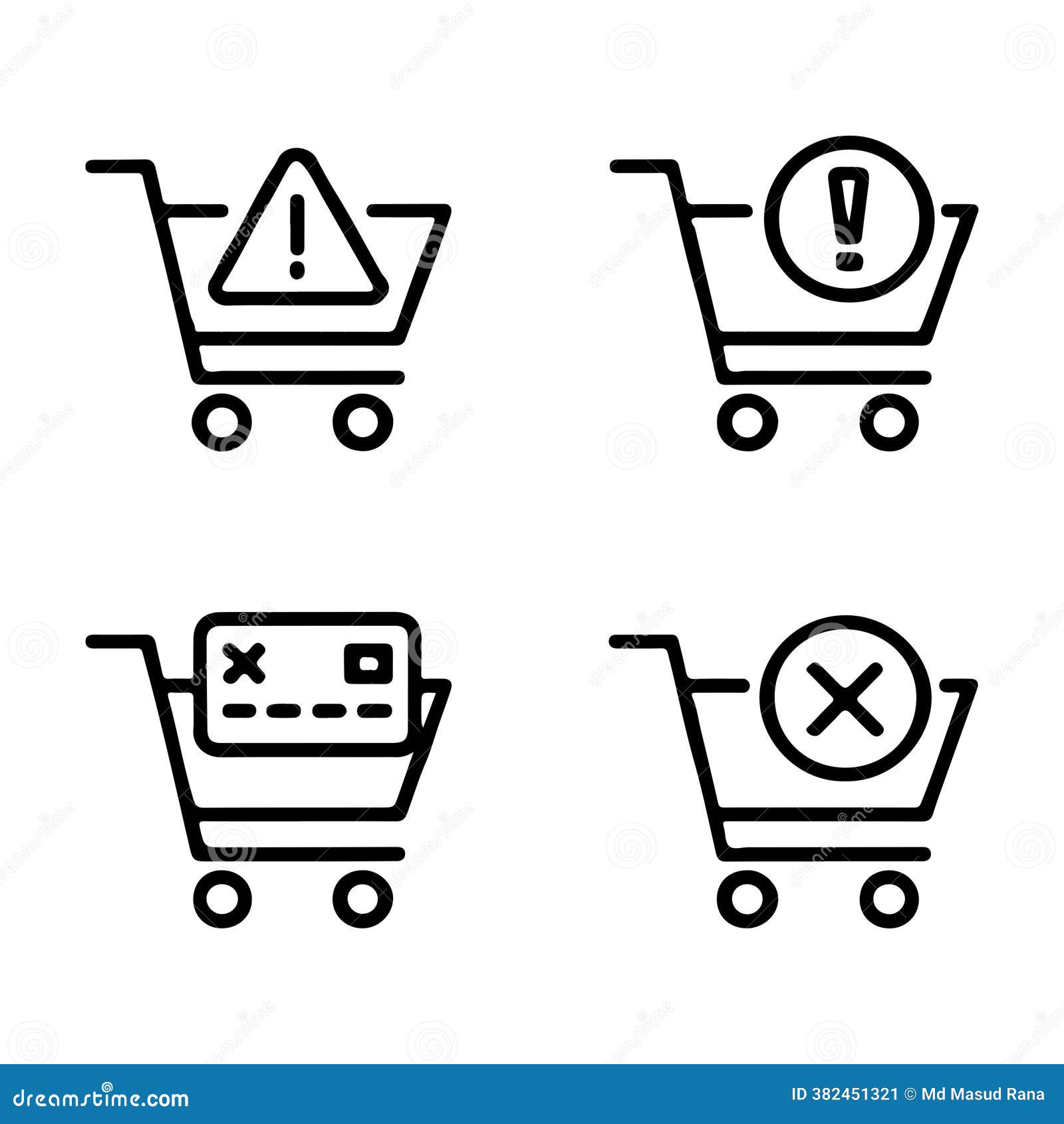 Failed Payment Banner. Declined Transaction, Invalid Purchase. Error ...