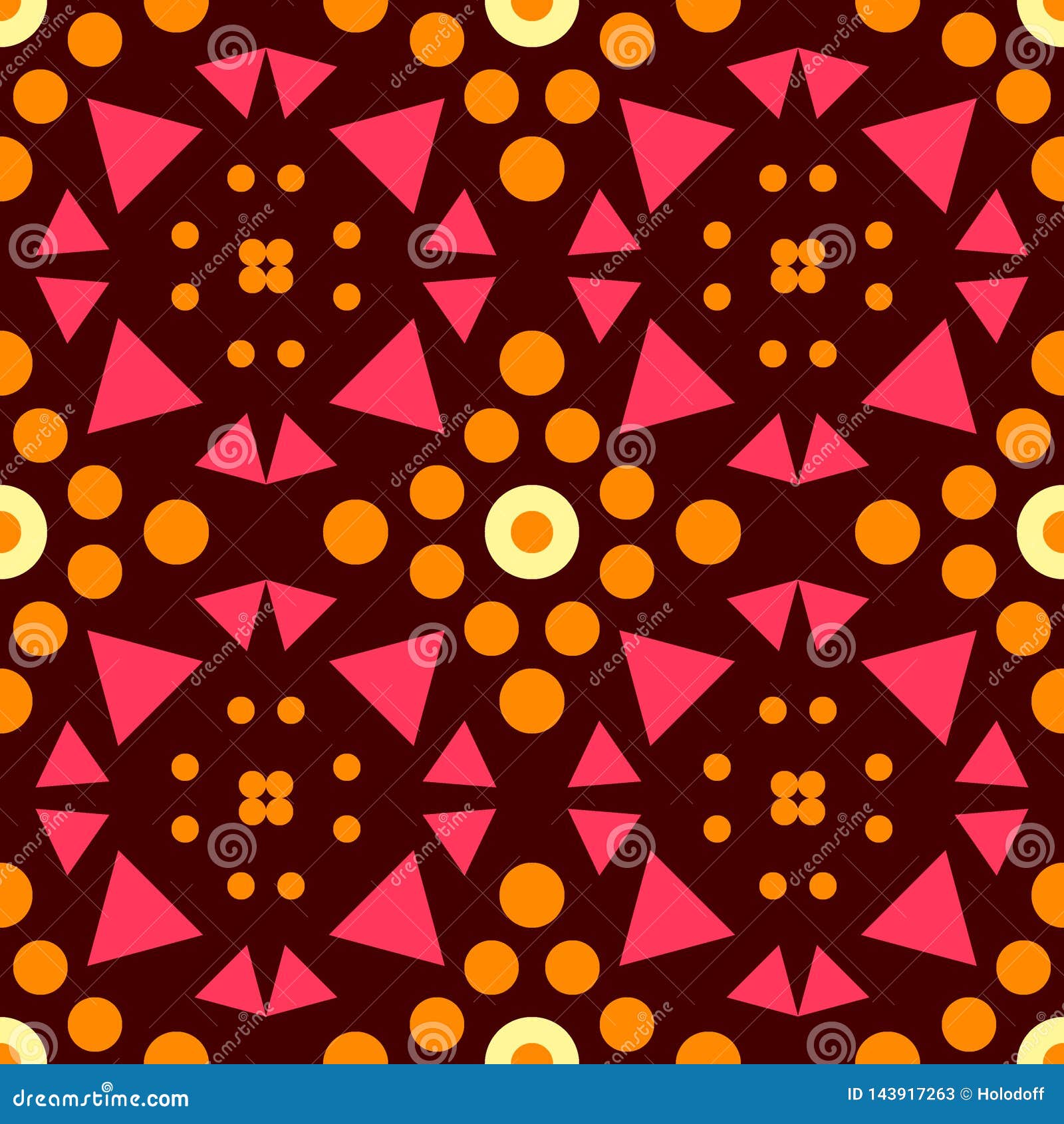 Abstract Contrast Seamless Pattern. Geometric Figures Stock ...