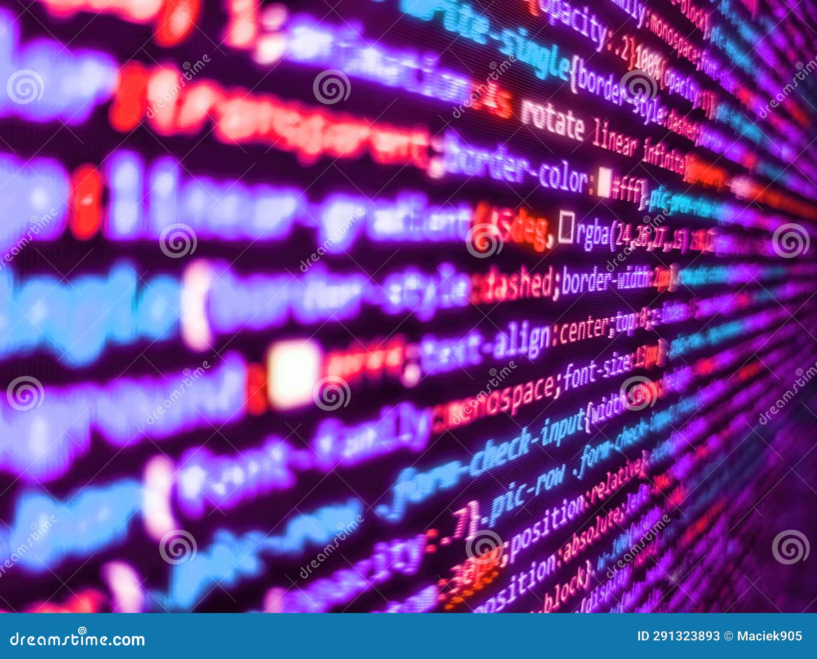 Web Abstract Programming and Created Virus on Laptop Screen. Software ...