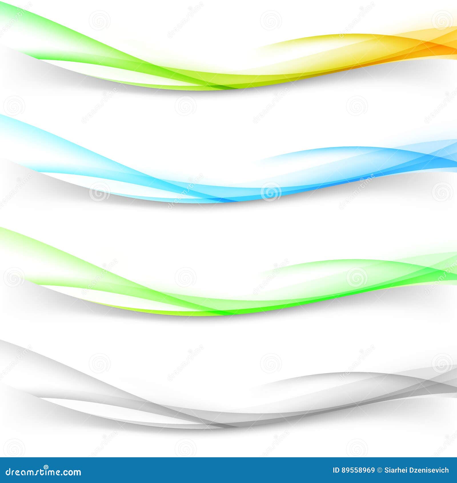 Web Abstract Wave Border Swoosh Line Divider Stock Vector ...