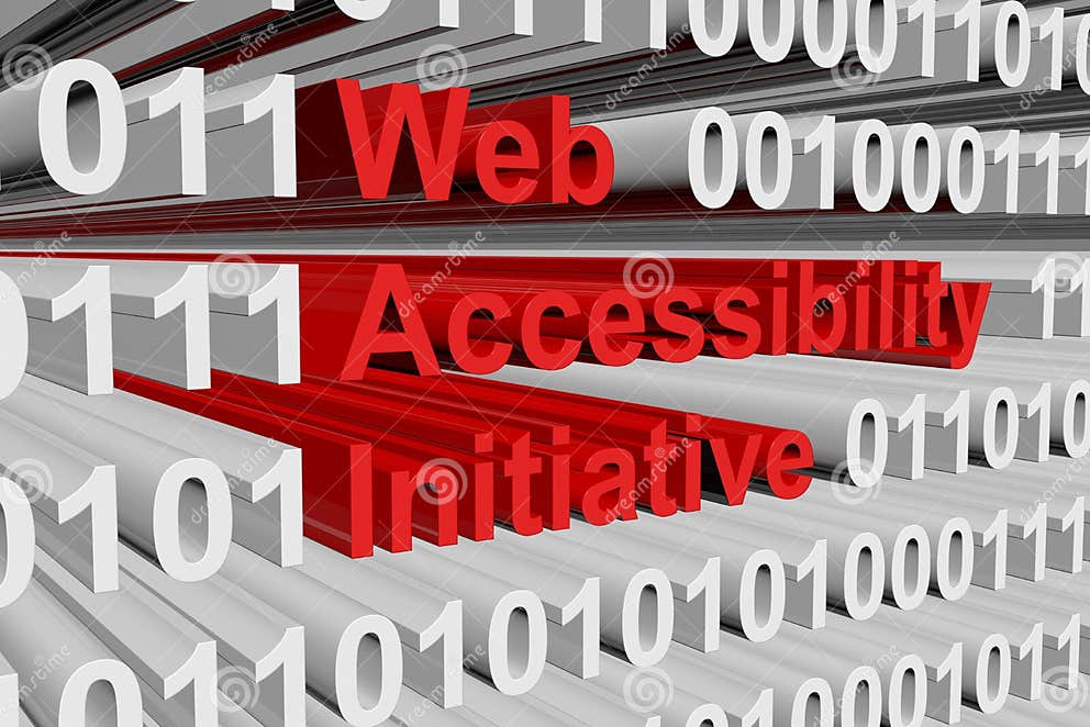Web Accessibility Initiative Stock Illustration - Illustration of ...
