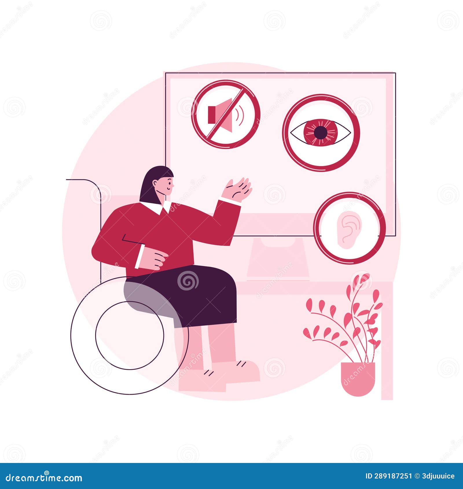 Web Accessibility Program Abstract Concept Vector Illustration. Stock ...