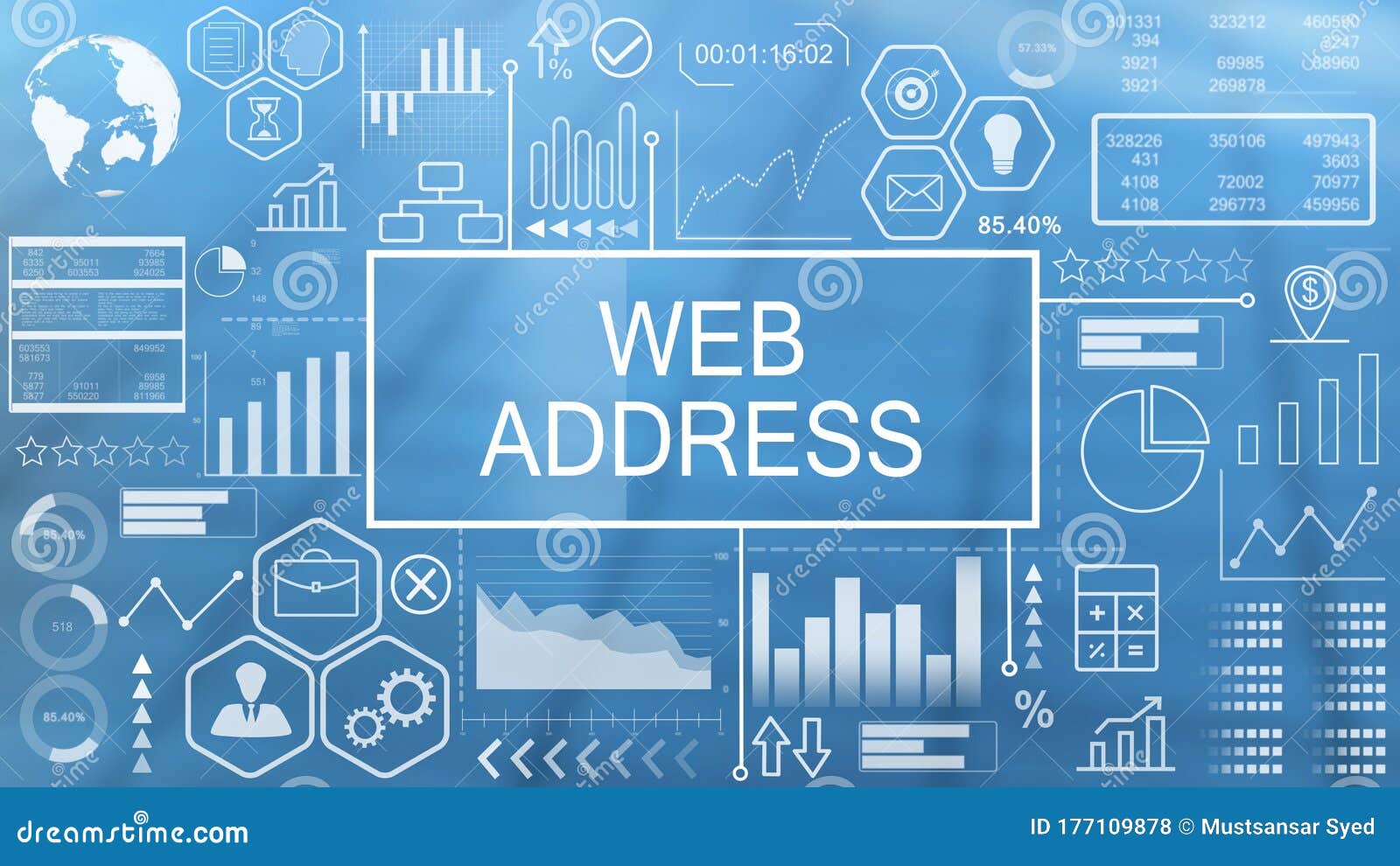 Web Address, Animated Typography Stock Illustration - Illustration of ...