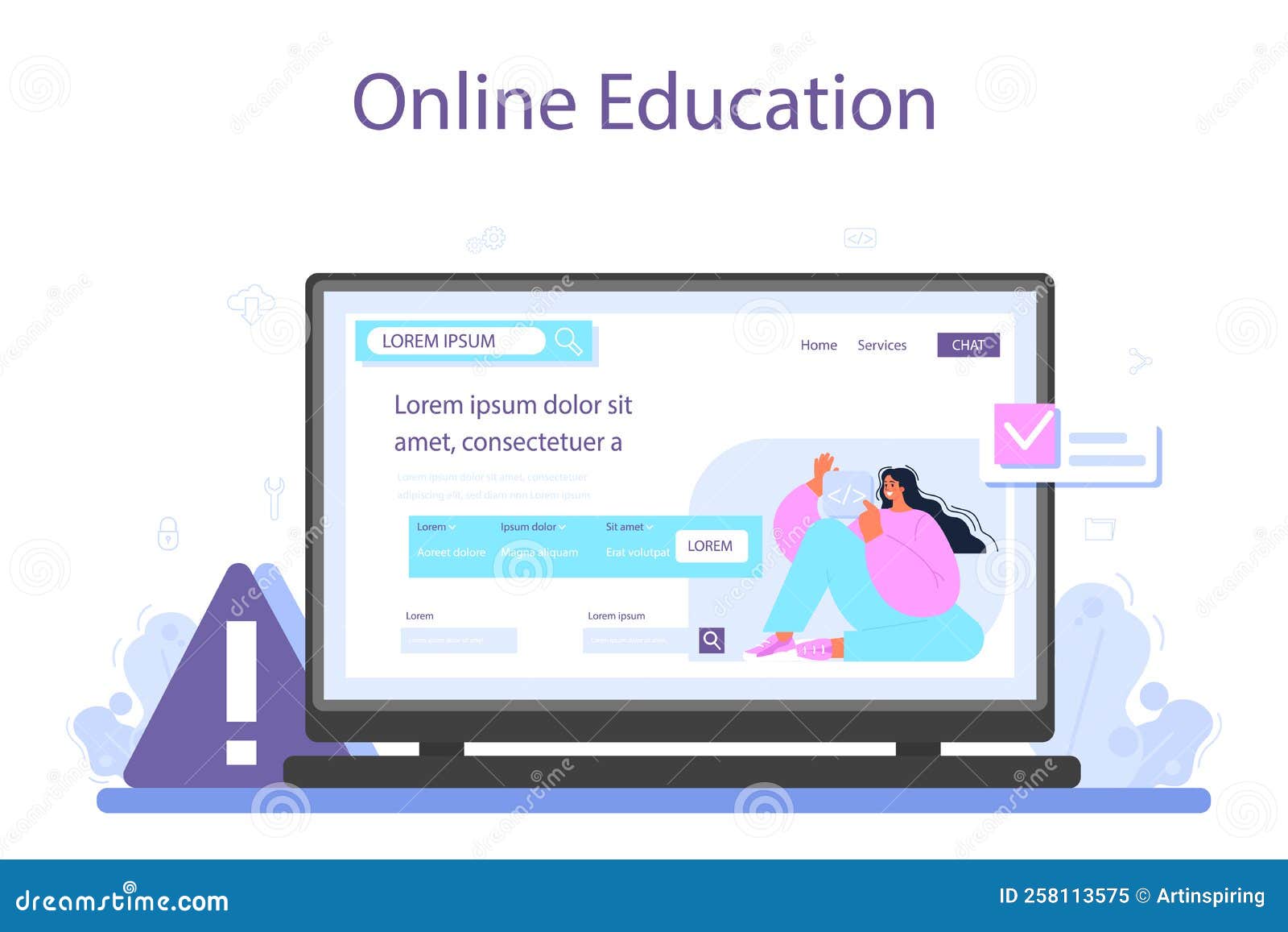 Web Administrator Online Service or Platform. Content Management System ...