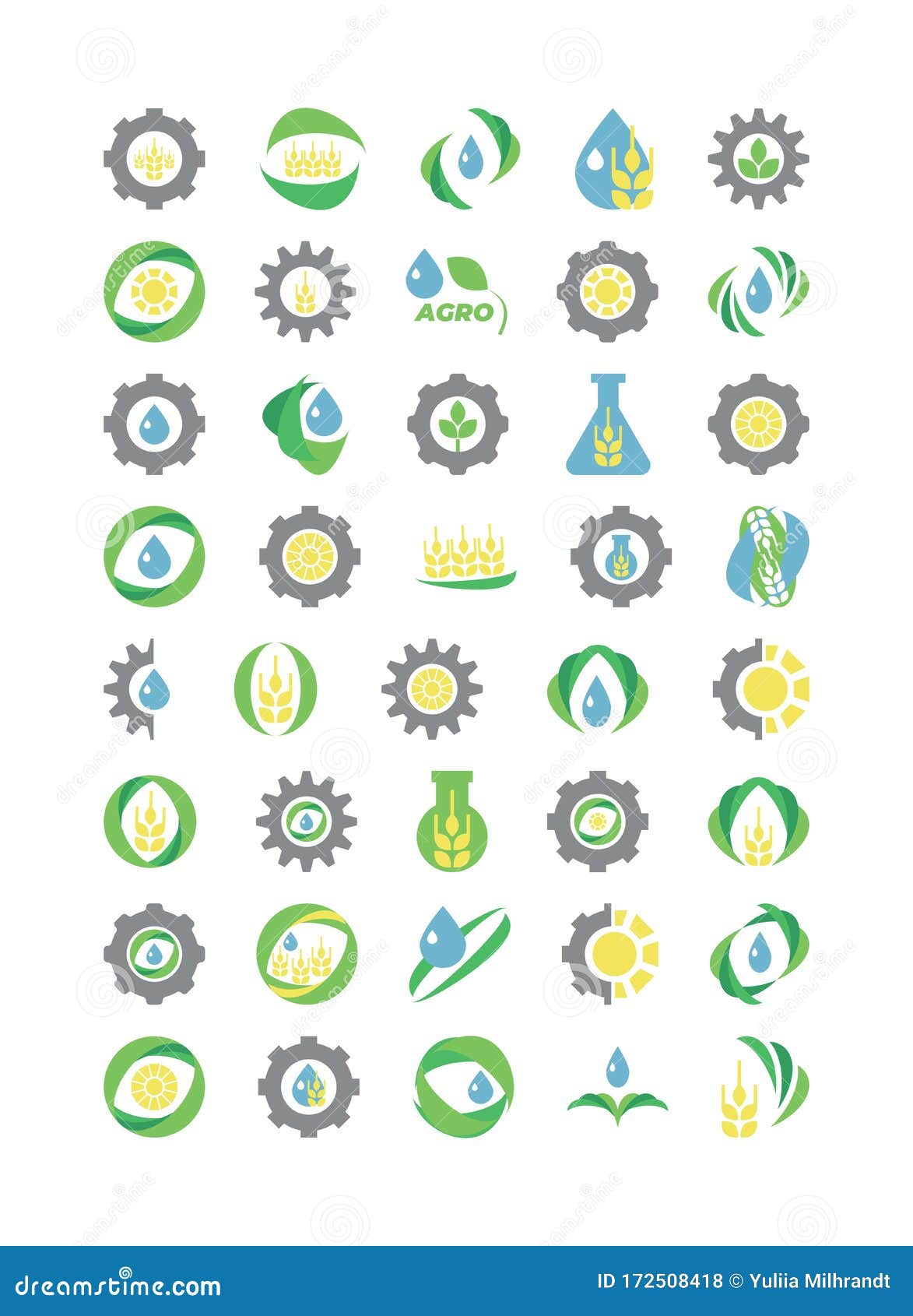 Agro, Bio, Eco Icon for Logo. Vector Stock Illustration - Illustration ...