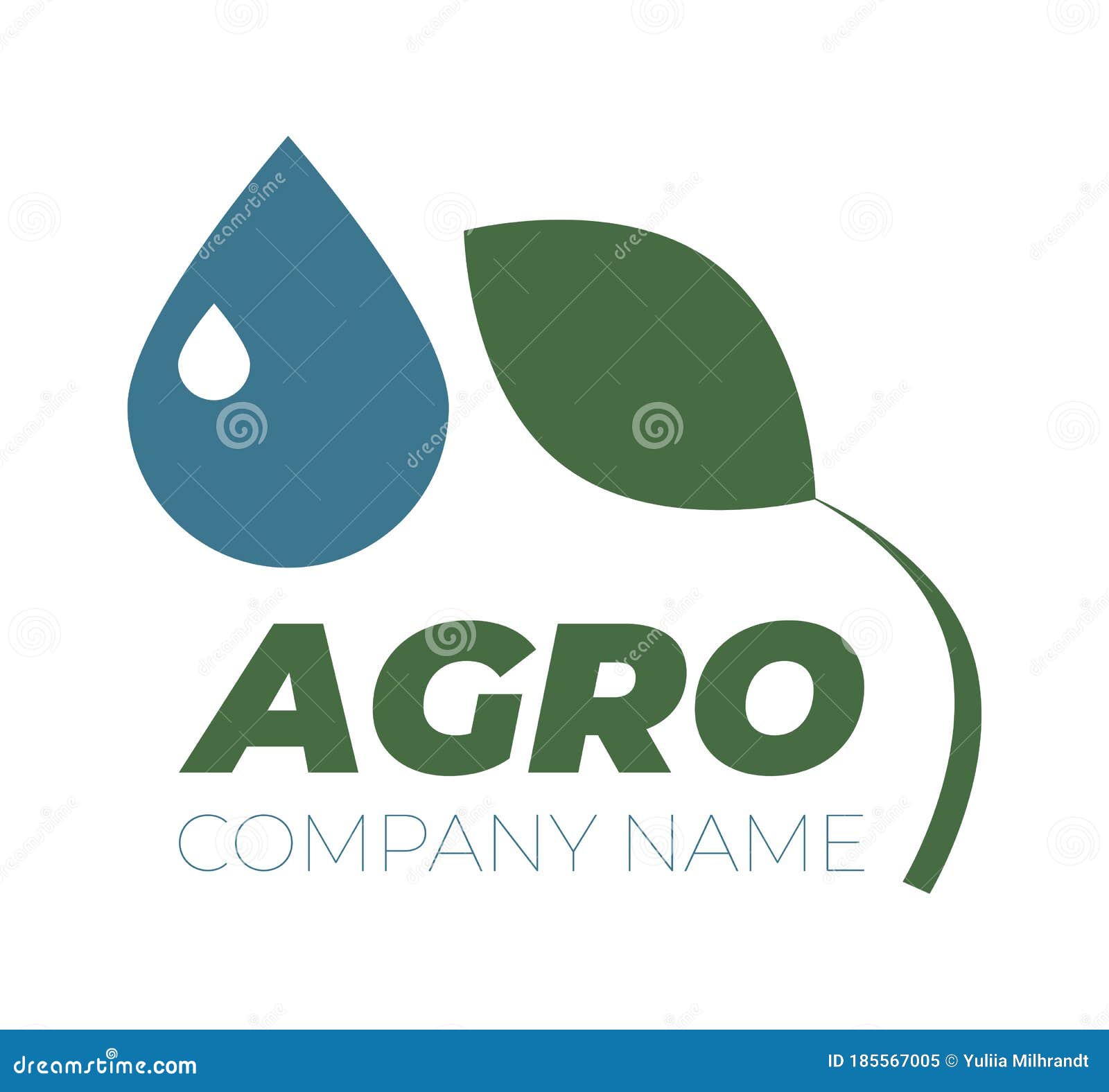 Agro Icon. Template for Logo Stock Illustration - Illustration of flat ...