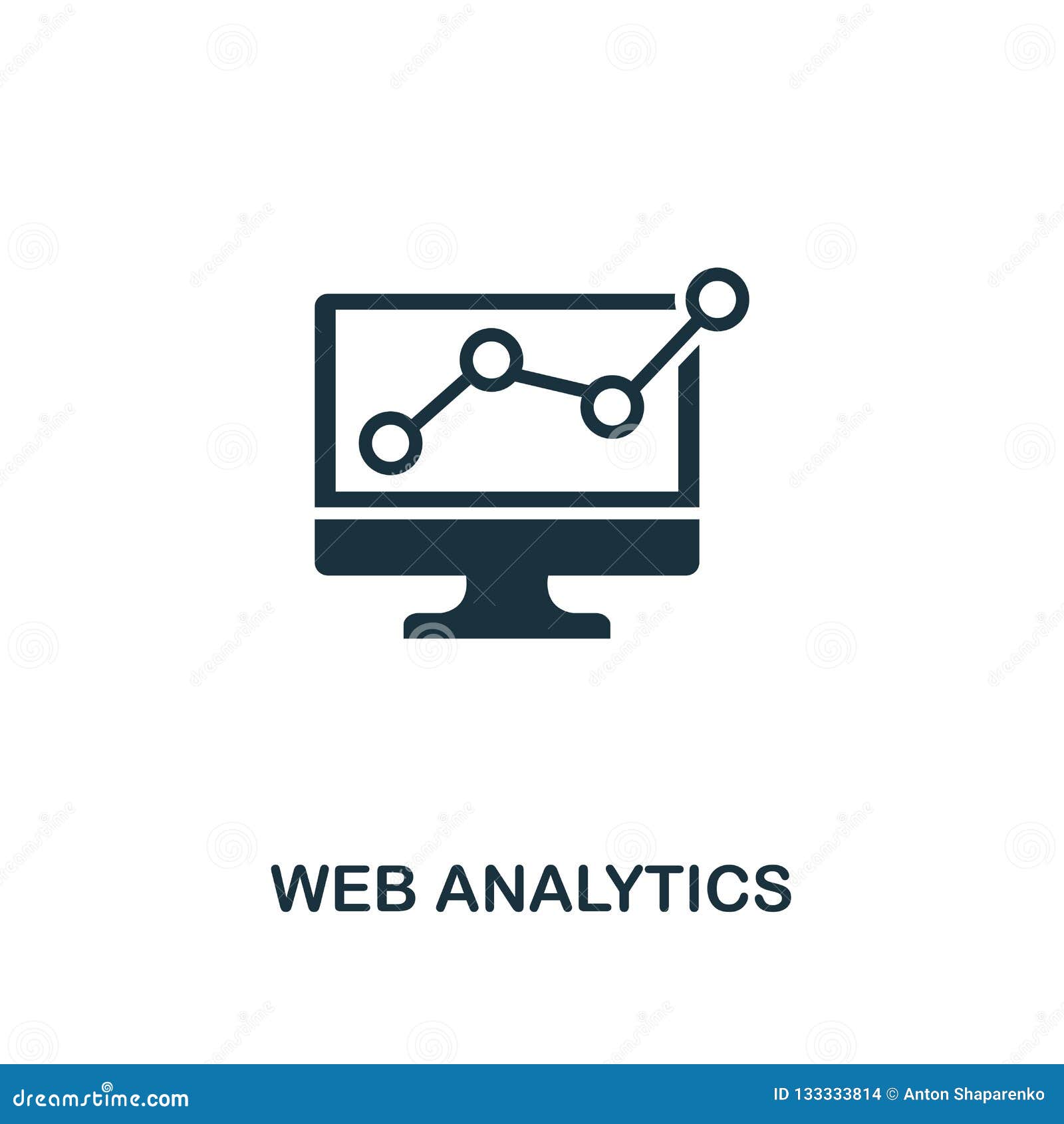 Web Analytics Icon. Premium Style Design from Advertising Icon ...