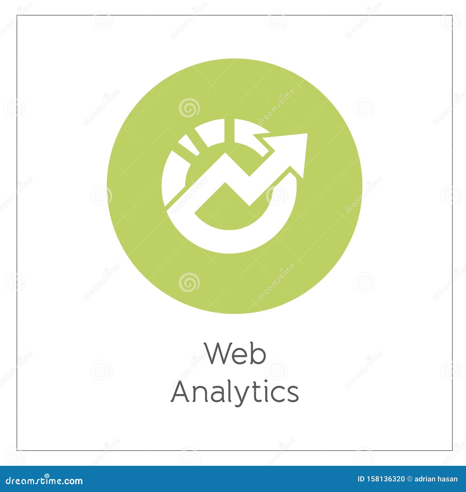 WEb Analytics Simple Logo Icon Vector Ilustration Stock Vector ...