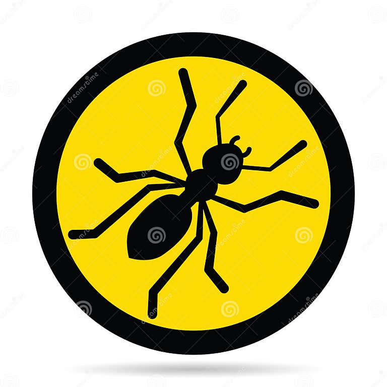 Ant sign or symbol stock illustration. Illustration of walking - 264440841